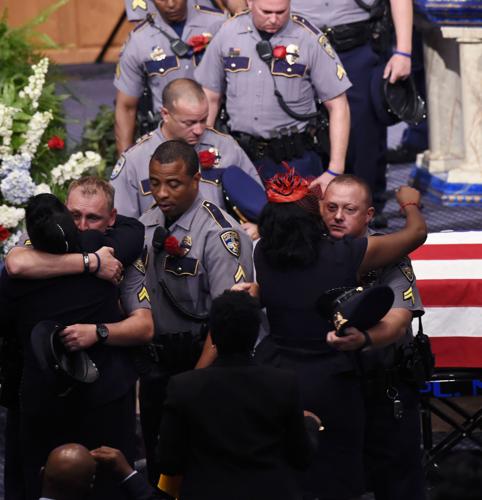 Photos Baton Rouge Community Pays Final Respects To Officer Montrell