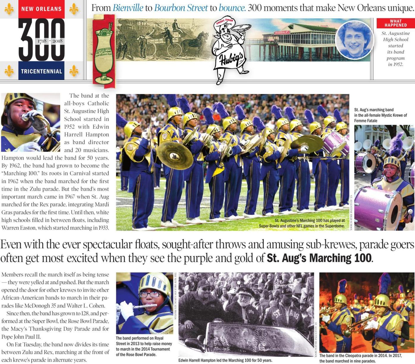 300 unique New Orleans moments: in 1967, St. Augustine Marching 100 ...