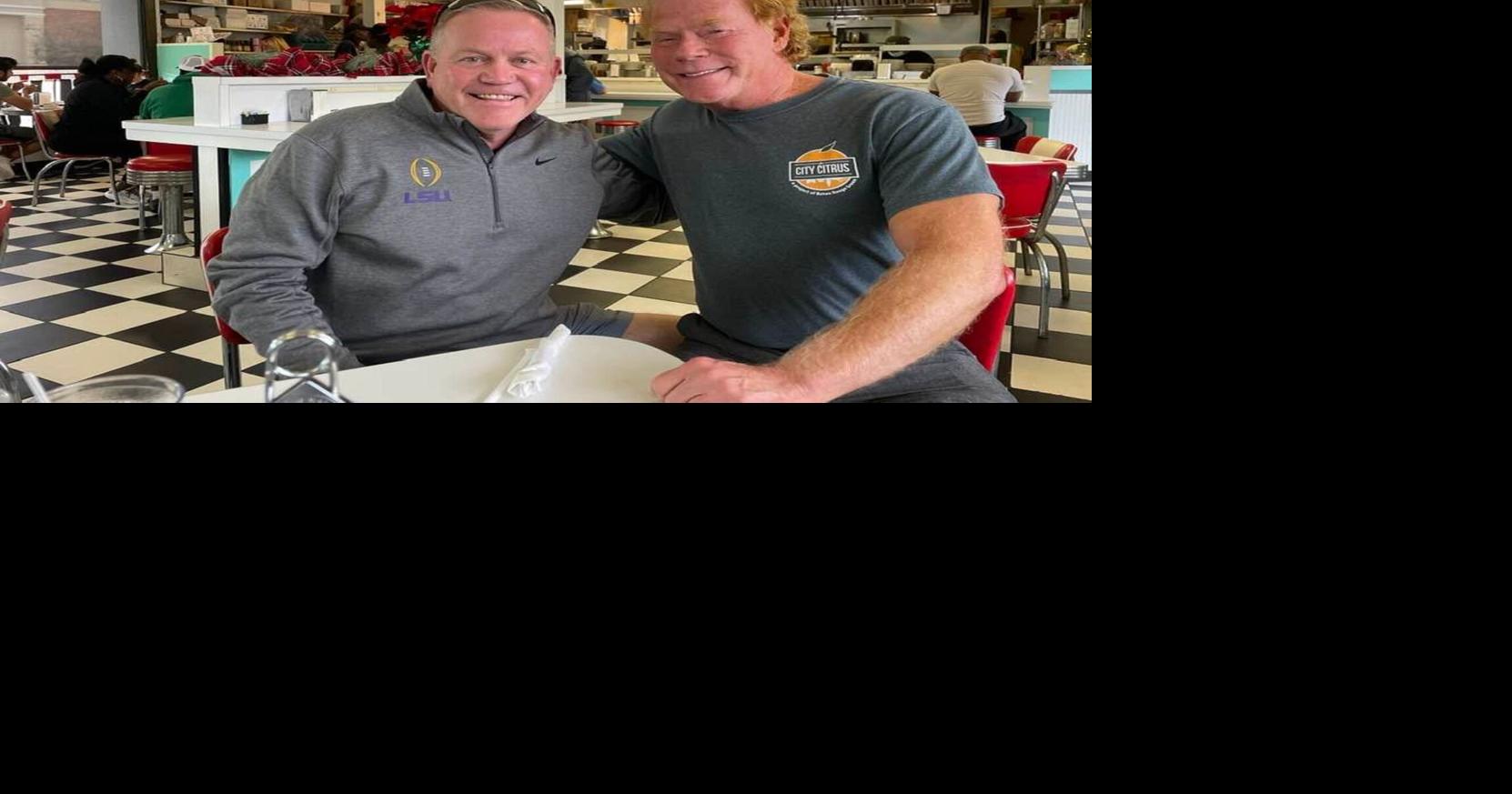 Jim Engster can't tell you what Brian Kelly ordered for breakfast, but ...