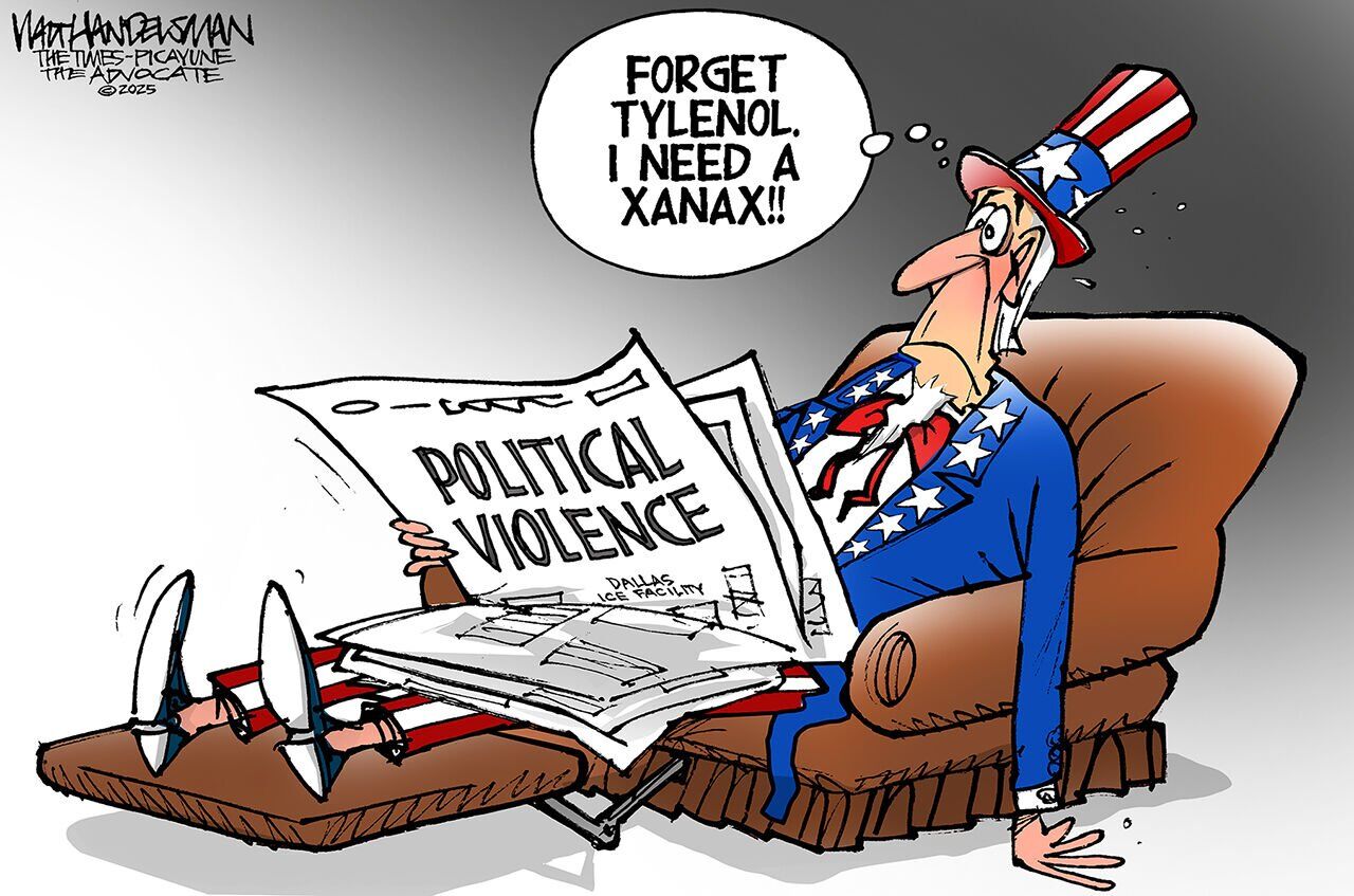 Political violence Cartoon | Walt Handelsman | theadvocate.com
