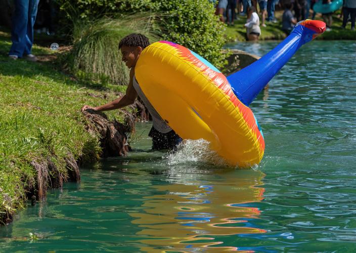 EA seniors finish final exams and take the plunge in annual pond jump ...