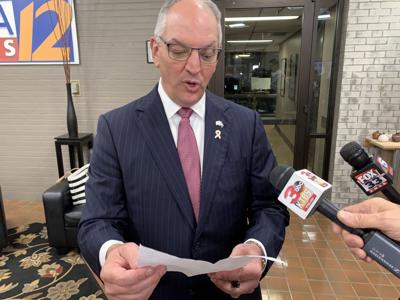 John Bel Edwards responds to Trump visit, says opponents have 'failed ...