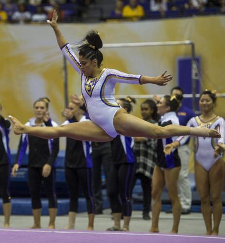 In front of a record crowd, LSU gymnastics dominates Alabama behind ...