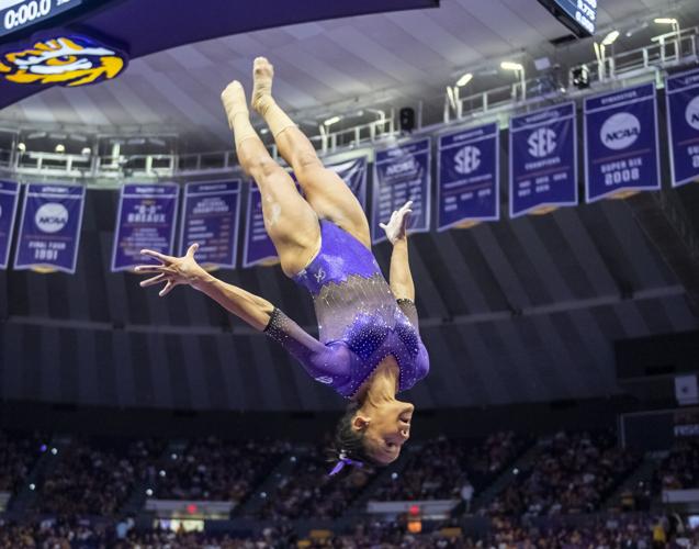 LSU gymnast Haleigh Bryant scores 3 10s vs. West Virginia | LSU ...