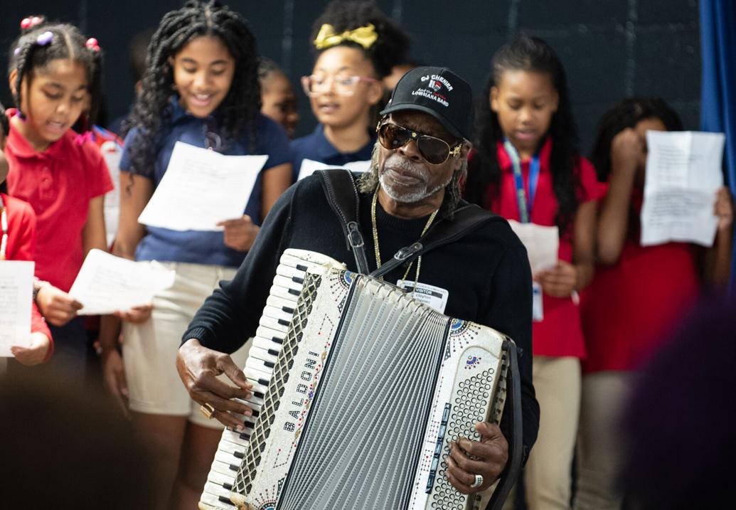Photos: C.J. Chenier joins choir at Alice Boucher Elementary in ...
