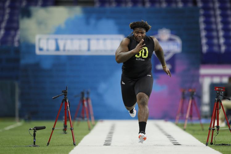 LSU's Damien Lewis kicks off NFL Combine with 40-yard dash; see more ...
