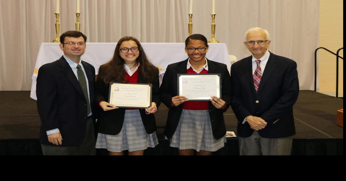 St. Michael the Archangel High School presents scholarships to four ...