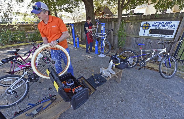 Open Air Bike Repair provides free services for broken bikes | Mid City ...