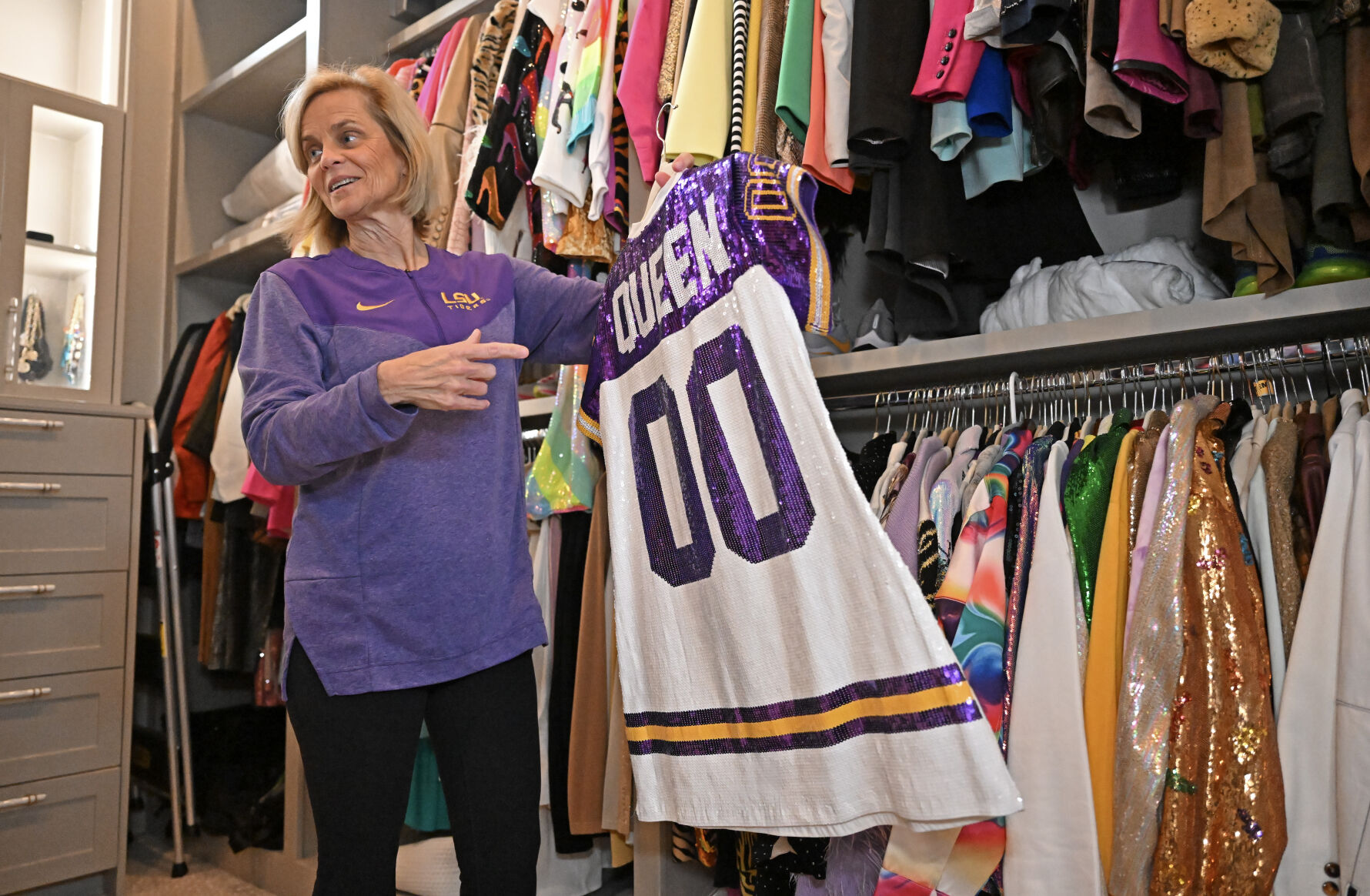 Photos: Kim Mulkey shows off the sparkle in her closet | Photos ...