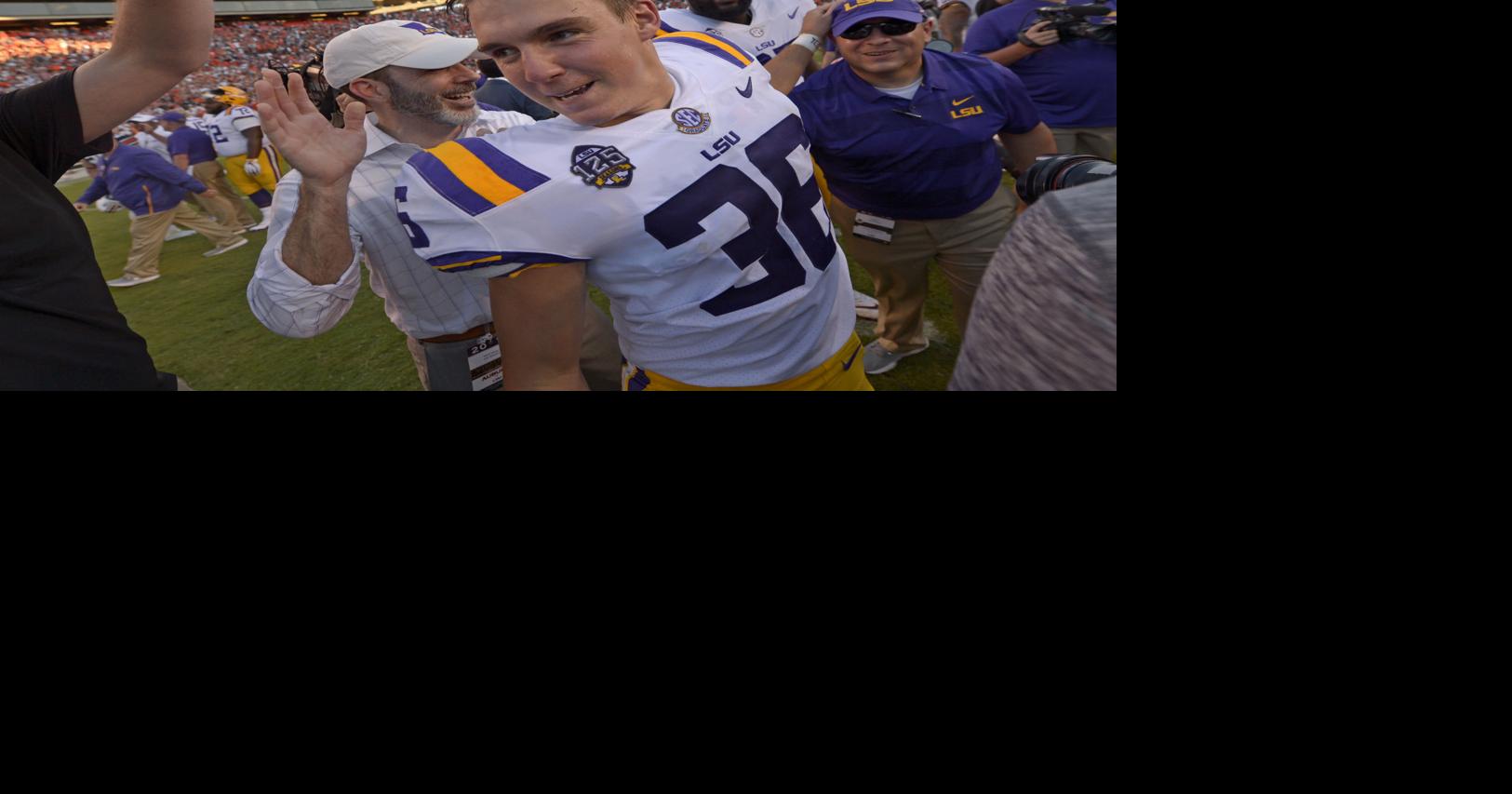 LSU's Cole Tracy has gotten a big kick out of his time as a Tiger ...