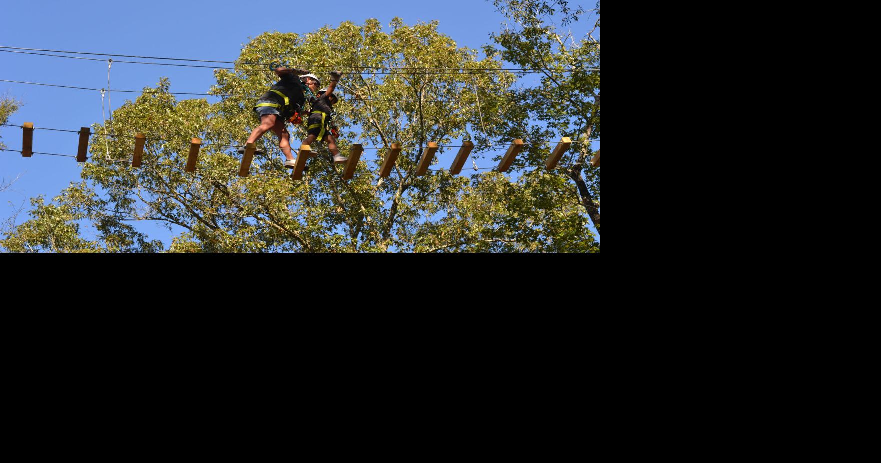 This new park has the longest zip line course in Louisiana. It ends ...