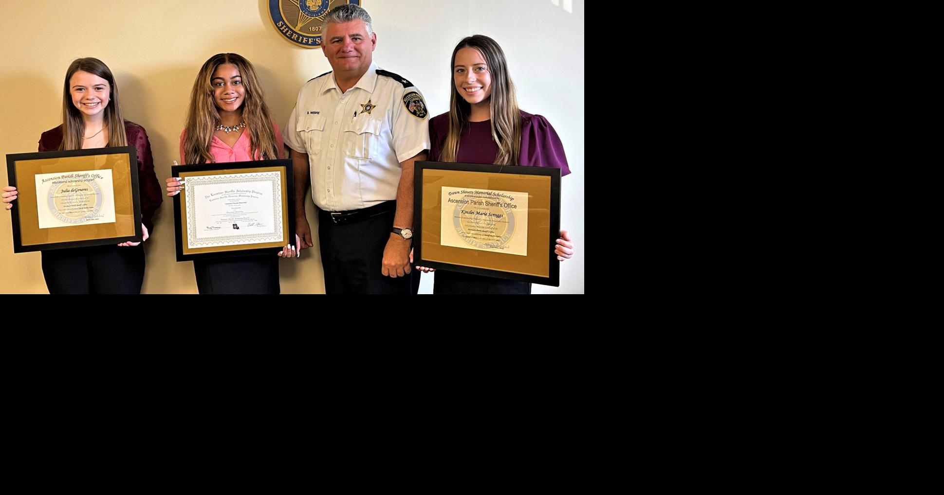 Sheriff Bobby Webre awards scholarships to local high school grads ...