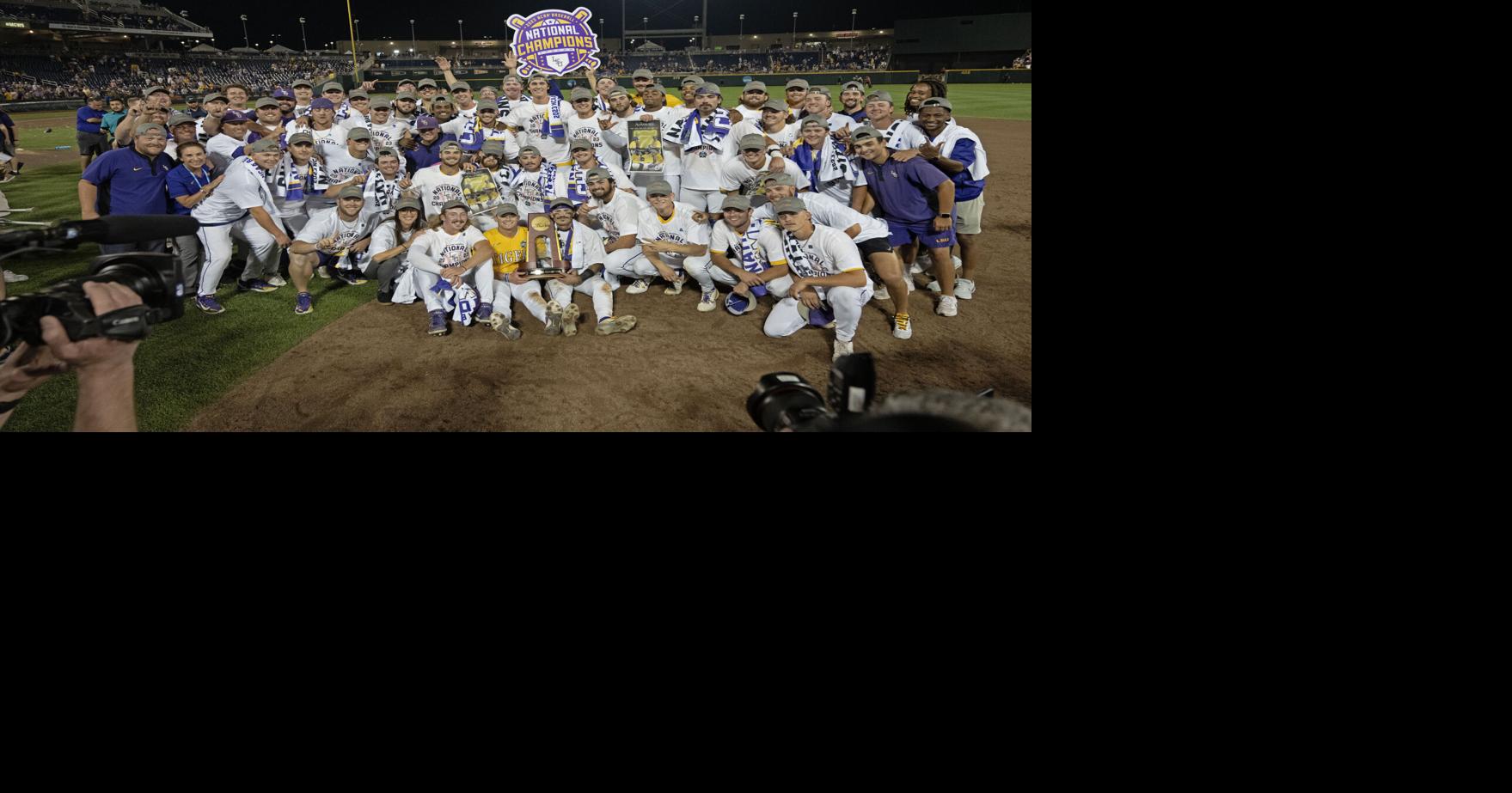 La. State Capitol honors LSU Baseball with tower lights | News ...