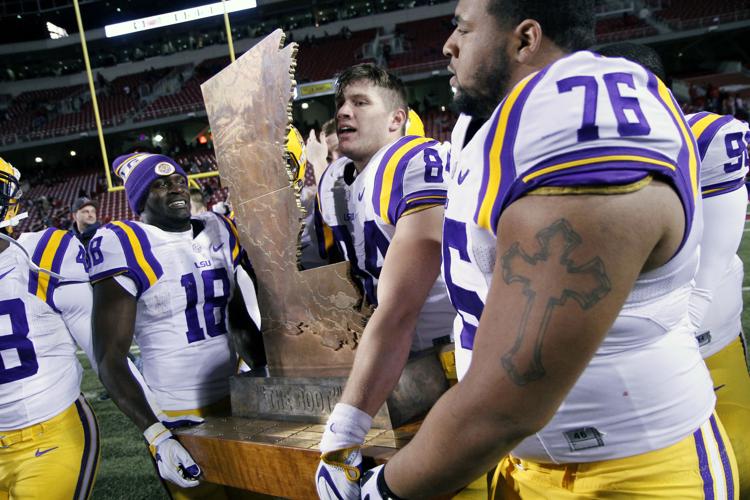 Bringing back the boot: LSU's celebrations with the Golden Boot over ...