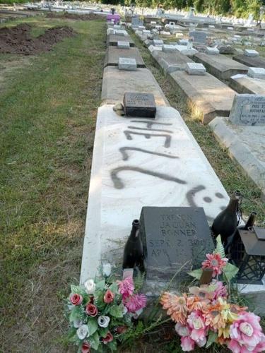 Woman devasted after finding her son's tombstone vandalized | News ...