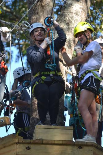 This new park has the longest zip line course in Louisiana. It ends ...