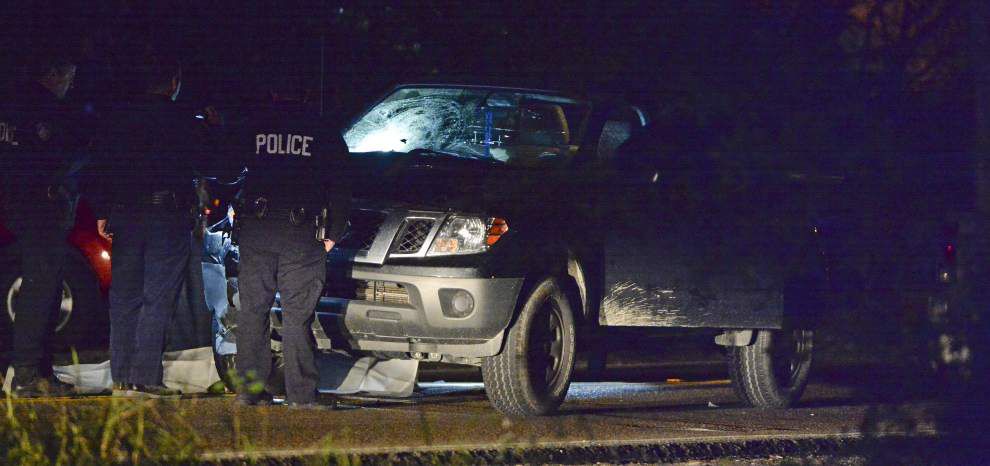 Photos: Baton Rouge police investigate scene where pedestrian was ...