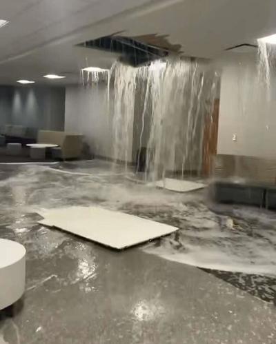 LSU building floods after pipe bursts on first day of class | Education ...