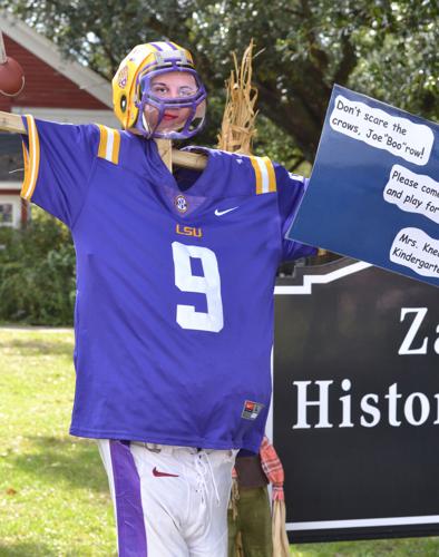 Keep voting: Invading scarecrows vie for school funds | Zachary ...
