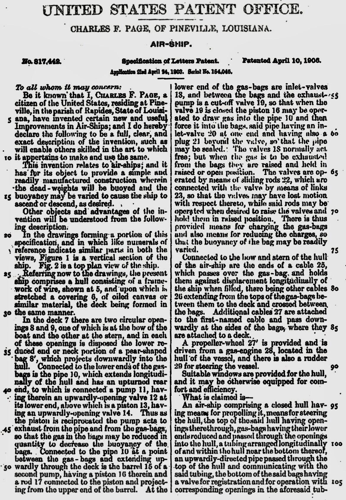 Black Louisiana inventor's airship predated the Kitty Hawk | Curious ...