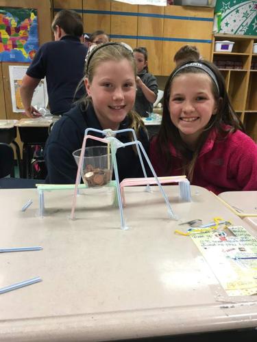 Students craft bridges from straws, tape at Enrichment Day | Ascension ...