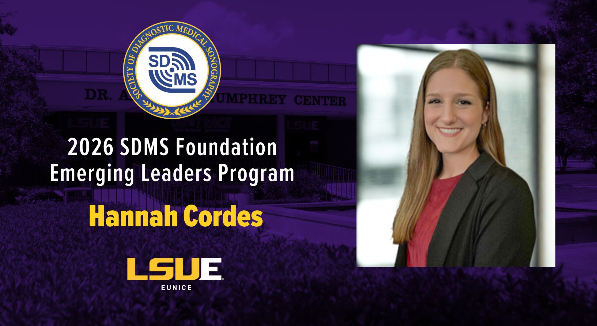 LSU Eunice sonography student named top emerging leader in the field ...