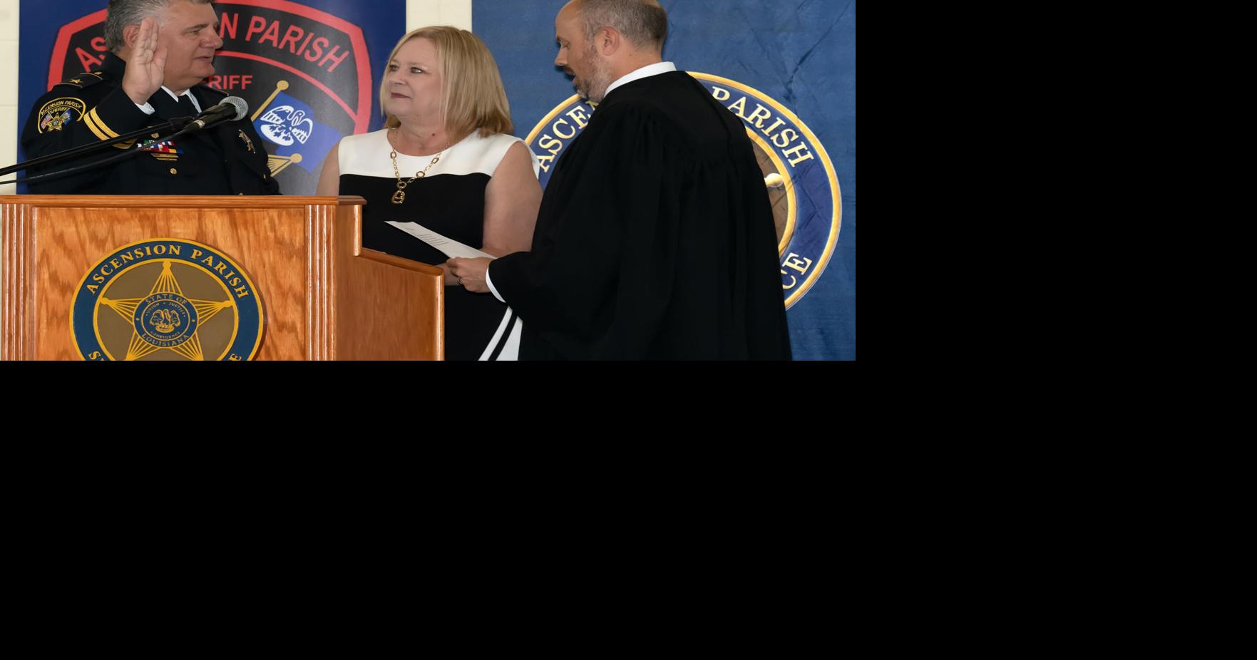 Ascension Parish Sheriff Bobby Webre sworn in during ceremony ...