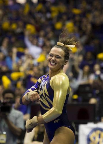Ashleigh Gnat’s perfect 10 on the floor leads LSU gymnasts to season ...