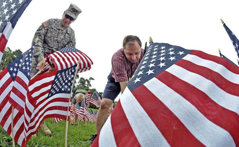Photos: 11,000 flags planted downtown to commemorate Louisiana’s war ...