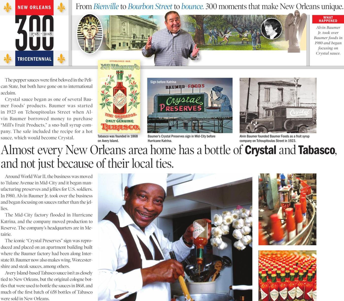 300 unique New Orleans moments: Crystal sauce recipe sold to Alvin ...