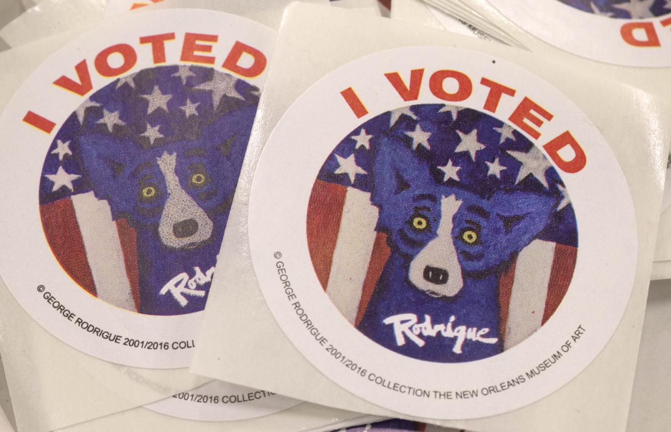 Louisiana's Blue Dog 'I Voted' stickers a big hit, even appear on eBay ...