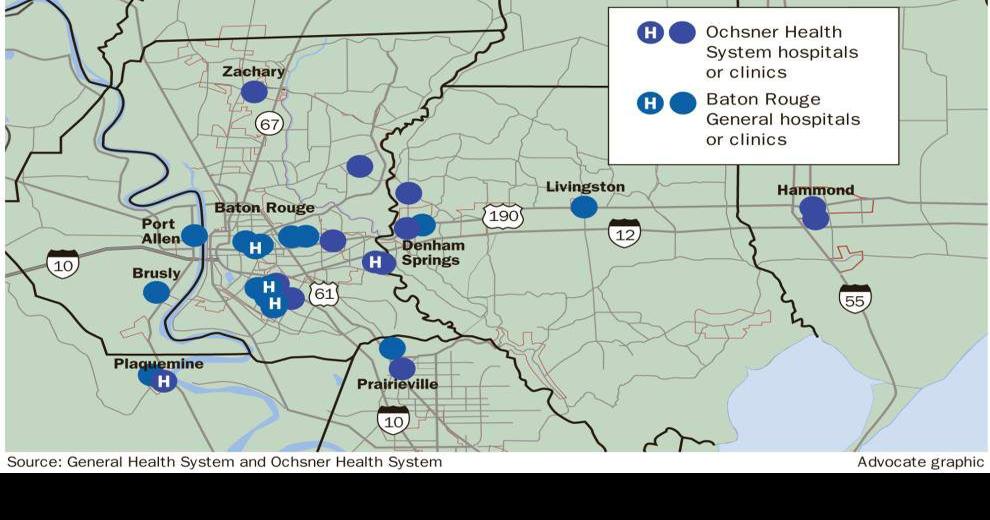 Baton Rouge General, Ochsner plan partnership, will jointly operate ...