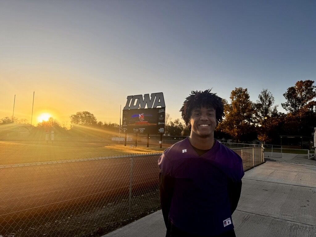 Iowa football player Kaston Lewis plays both sides of ball | Lake ...