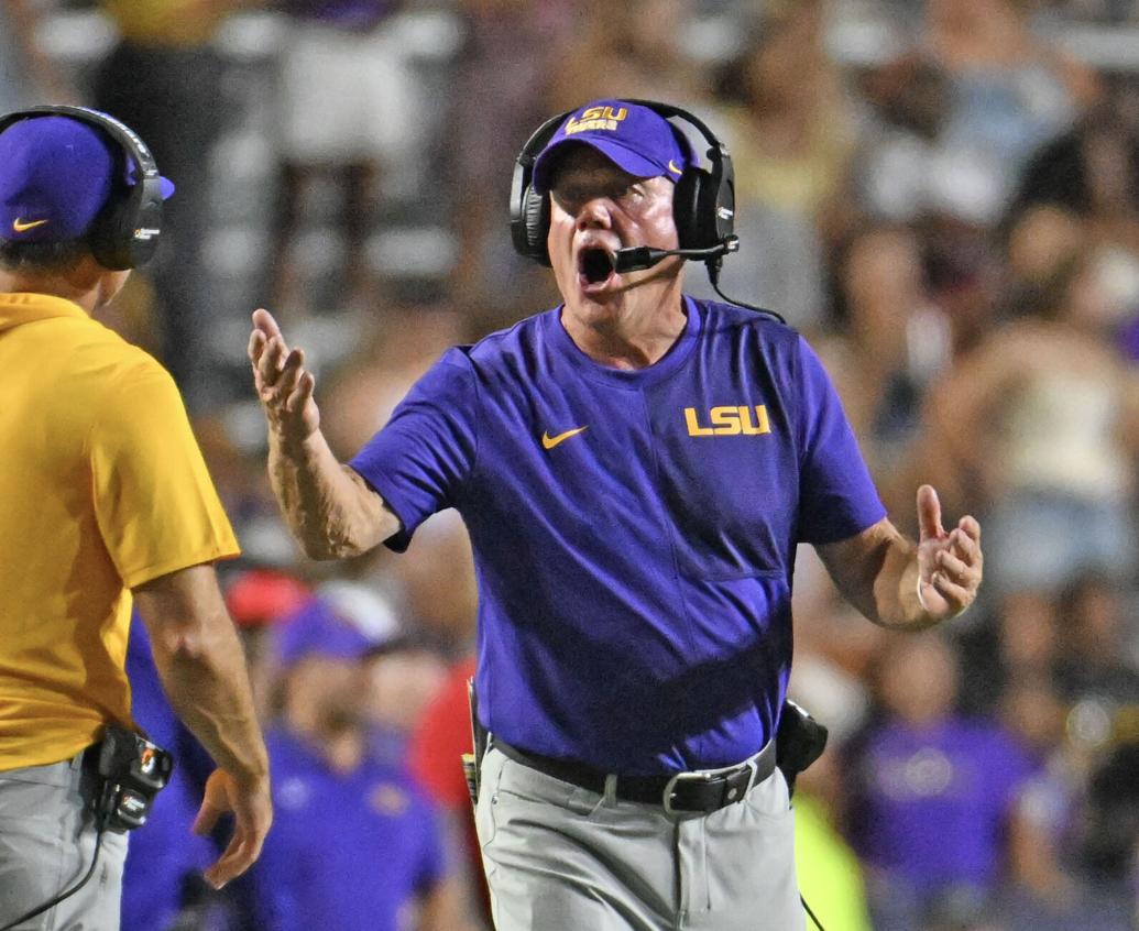 LSU football's Brian Kelly frustrated after Louisiana Tech ...