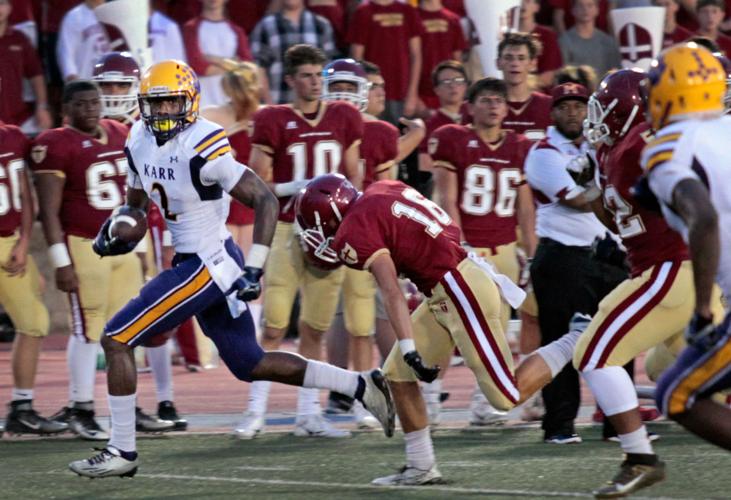 Quarterback Aldon Clark leads top-ranked Karr to 55-46 victory over No ...