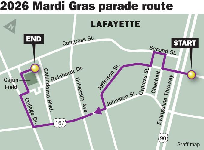 Downtown Lafayette against Mardi Gras route change: Survey | News ...