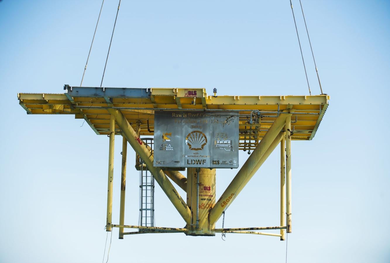Photos, video: Rawls Reef installed off Louisiana coast to bring back ...