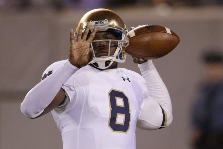 QB Malik Zaire is slated to start for Notre Dame, but Everett Golson is ...