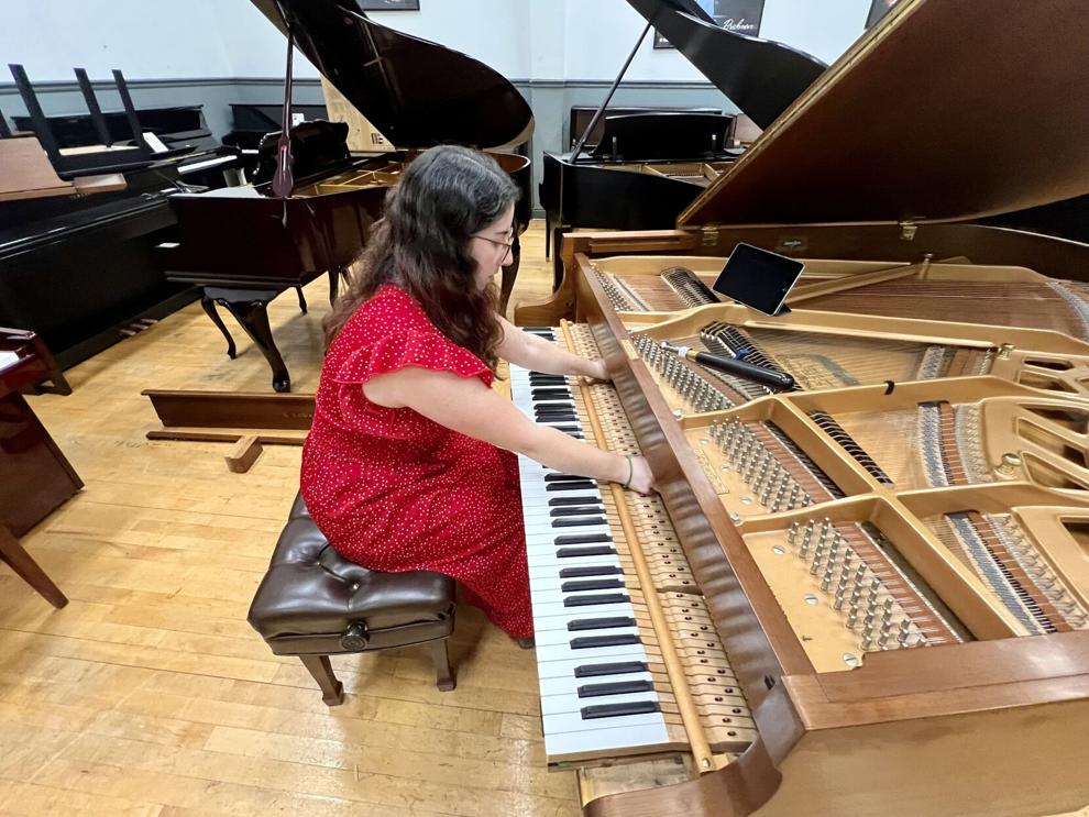 Photos: A day in the life of 26-year-old piano technician Rebecca ...