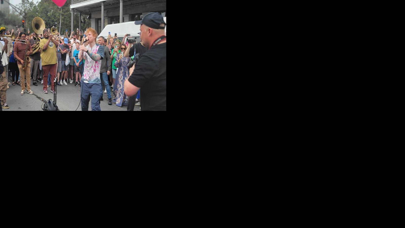 Ed Sheeran debuts 'Azizam' with surprise New Orleans parade ...