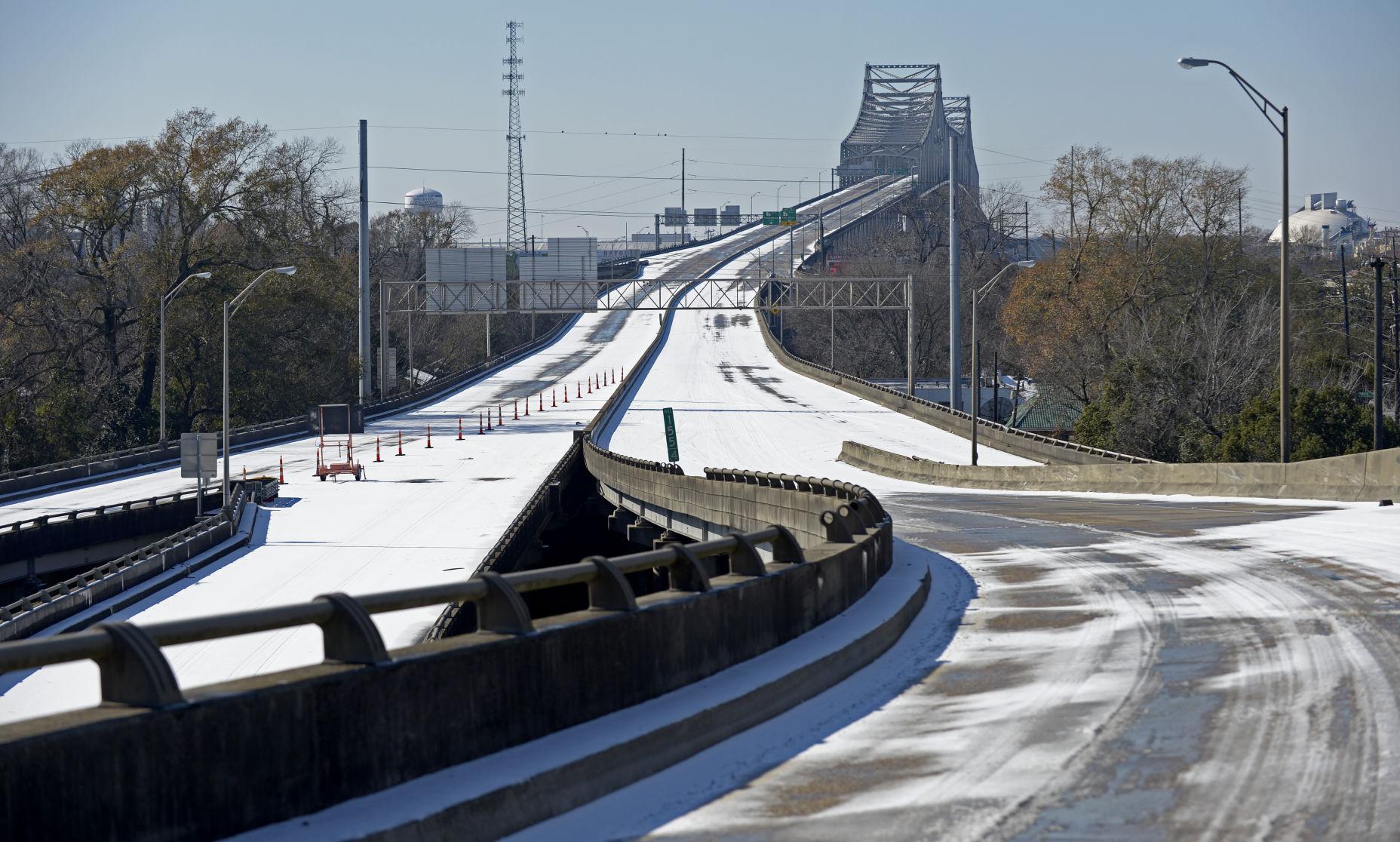 Photos: Icy roads shut down traffic in Baton Rouge area Wednesday ...