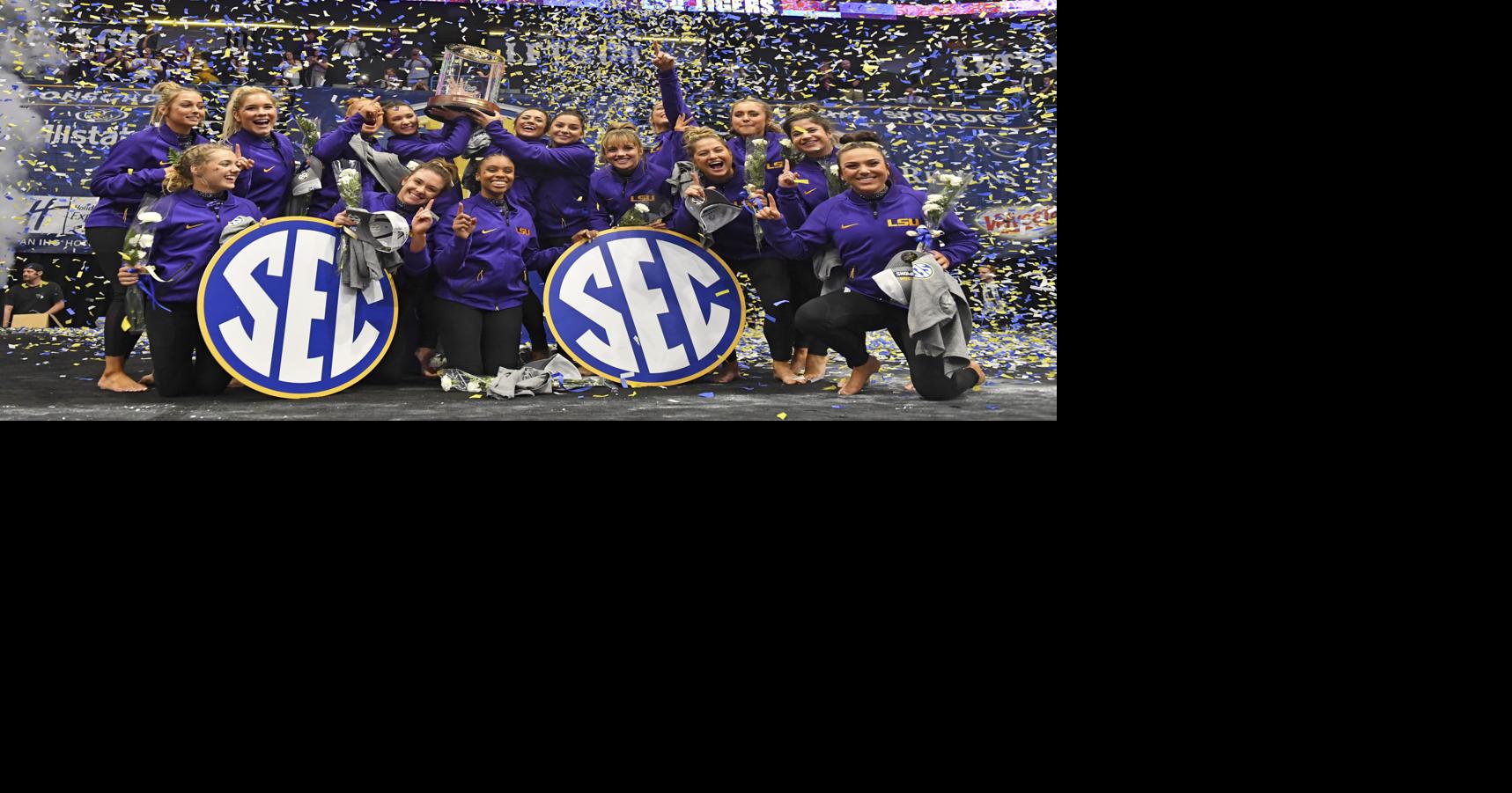 Three-peat! Sarah Finnegan's perfect floor routine leads LSU to 3rd ...