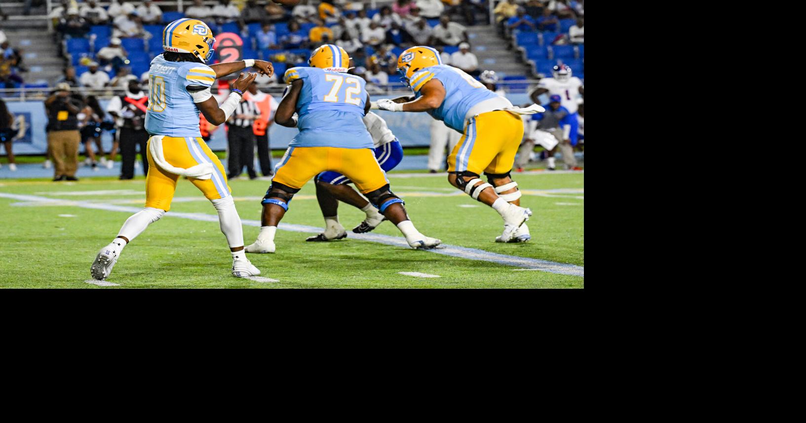 Czavian Teasett, defense Southern by outmanned Savannah St. | Southern ...