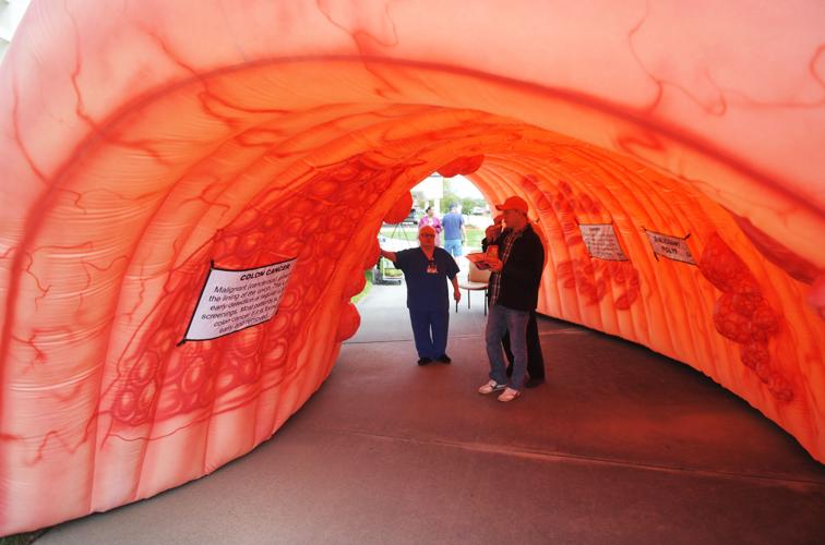 Photos: Giant, walkthrough colon raises awareness during Colorectal ...