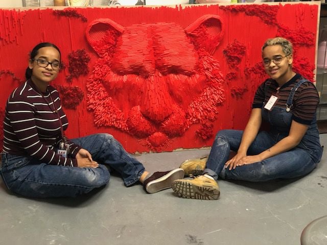 Lee High twins sculpt Tiger face from 230K Sonic straws; see how ode to ...