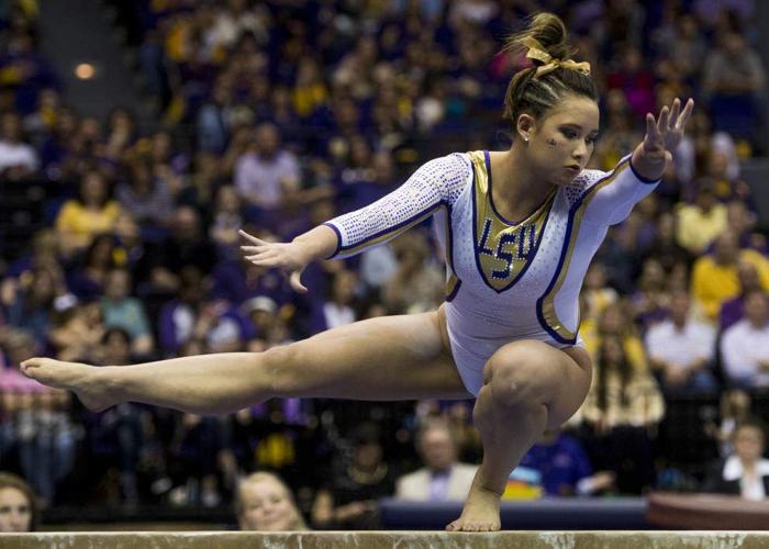 In front of a record crowd, LSU gymnastics dominates Alabama behind ...