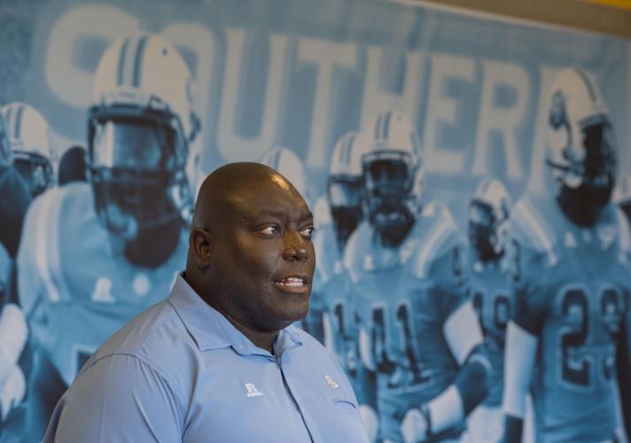 Photos: Southern University football coaches, players report, talk ...