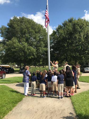 V.F.W. post donates flag, light to Lewis Vincent Elementary ...