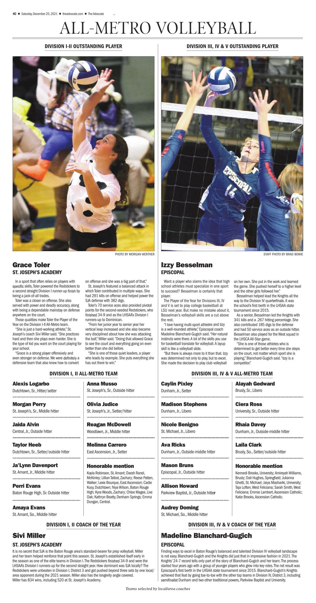 Check out the 2021 All-Metro Volleyball Teams | High School Sports ...