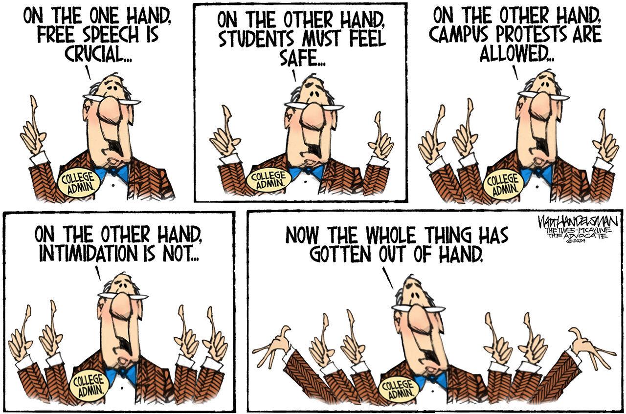 College Campus Protests | Walt Handelsman | theadvocate.com